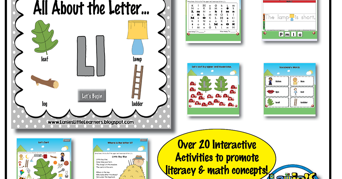 Lanie's Little Learners: All About the Letter Ll {Letter of the Week ...