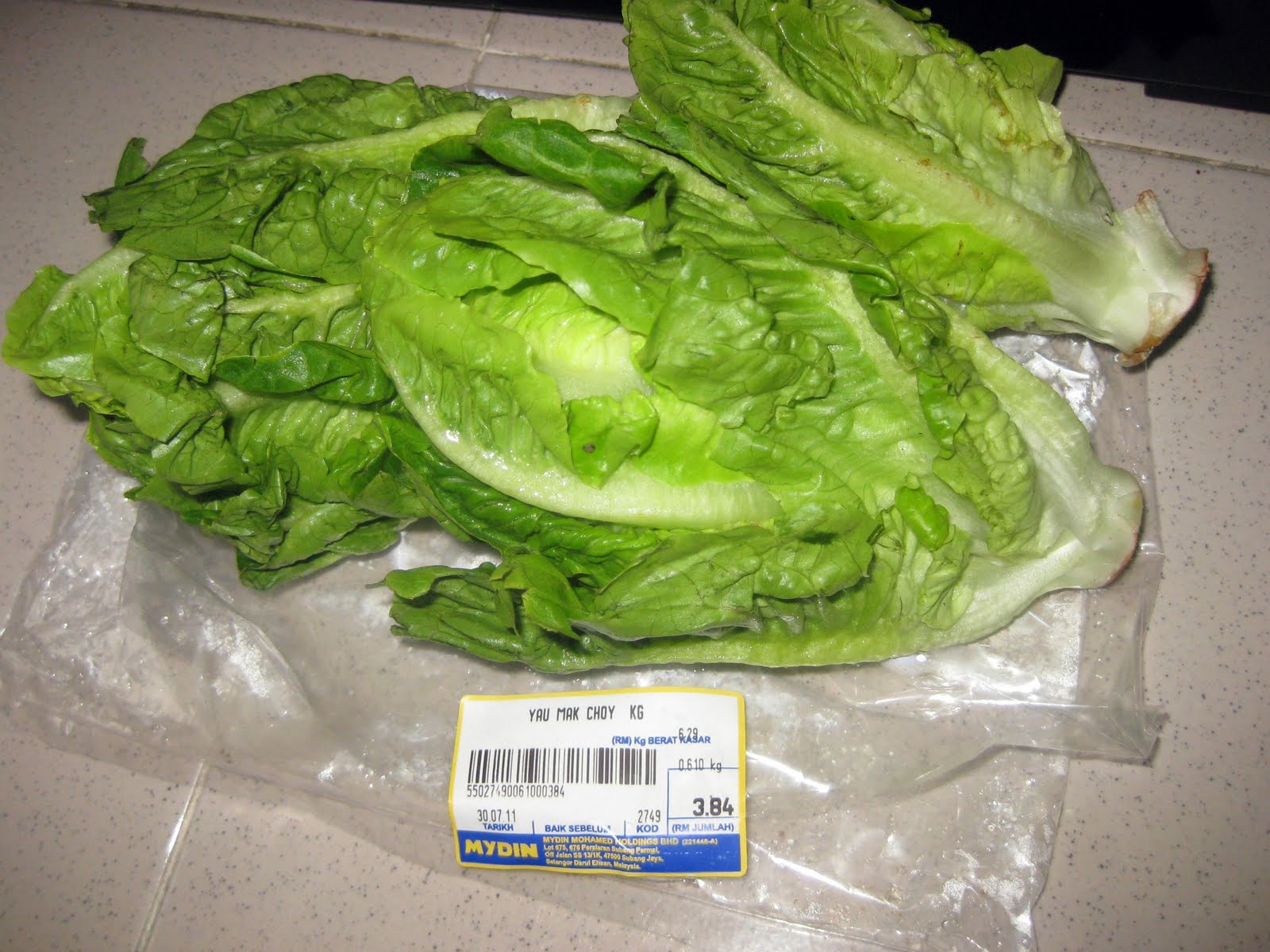 RESEPI NENNIE KHUZAIFAH: Sayur yau mak choy tumis sos tiram