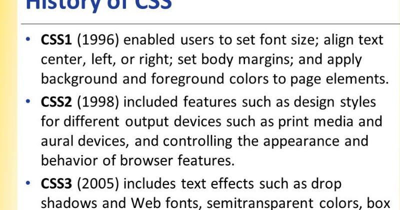 Study Mantra: History of CSS