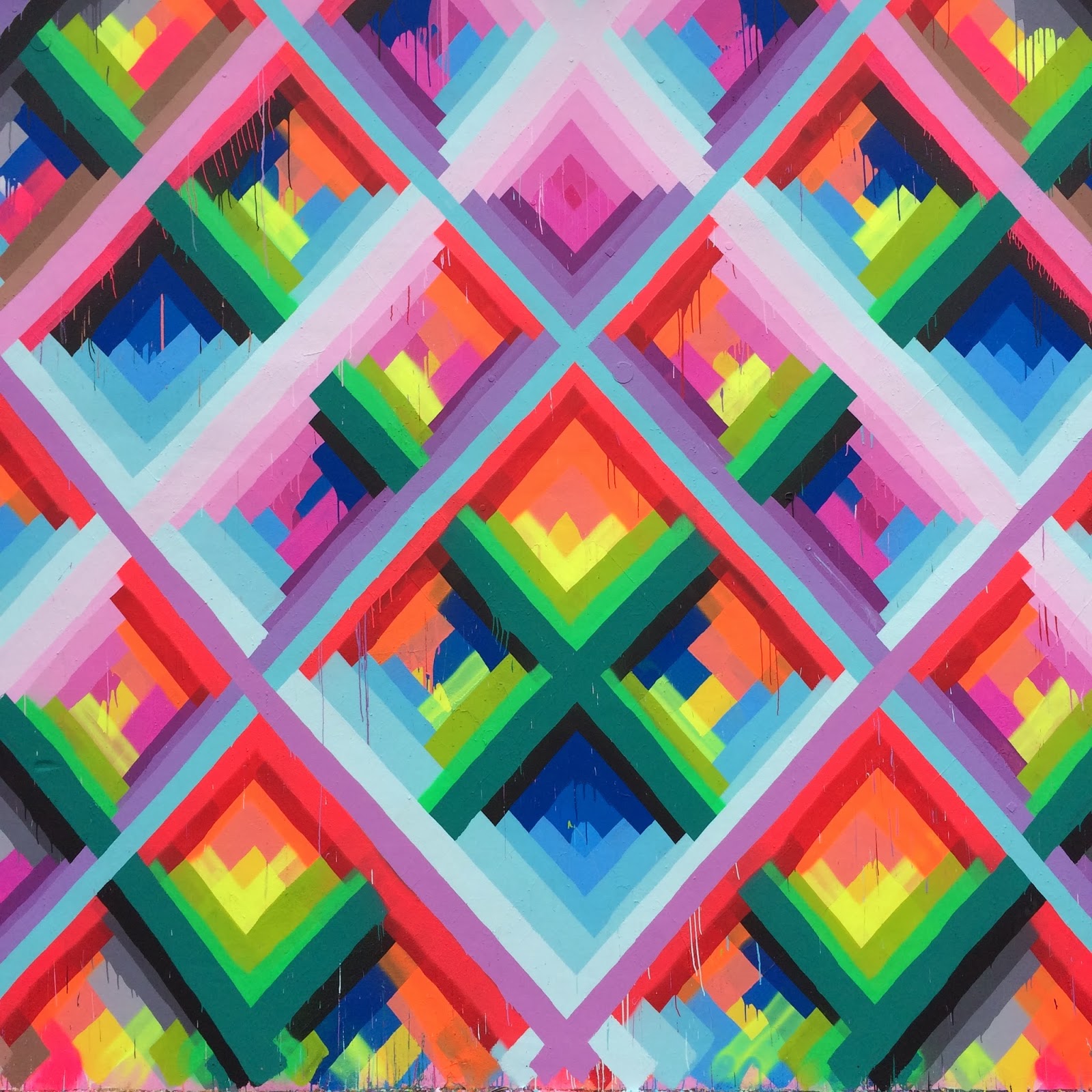 Maya Hayuk New Mural For Art Basel '13 - Wynwood Walls, Miami ...