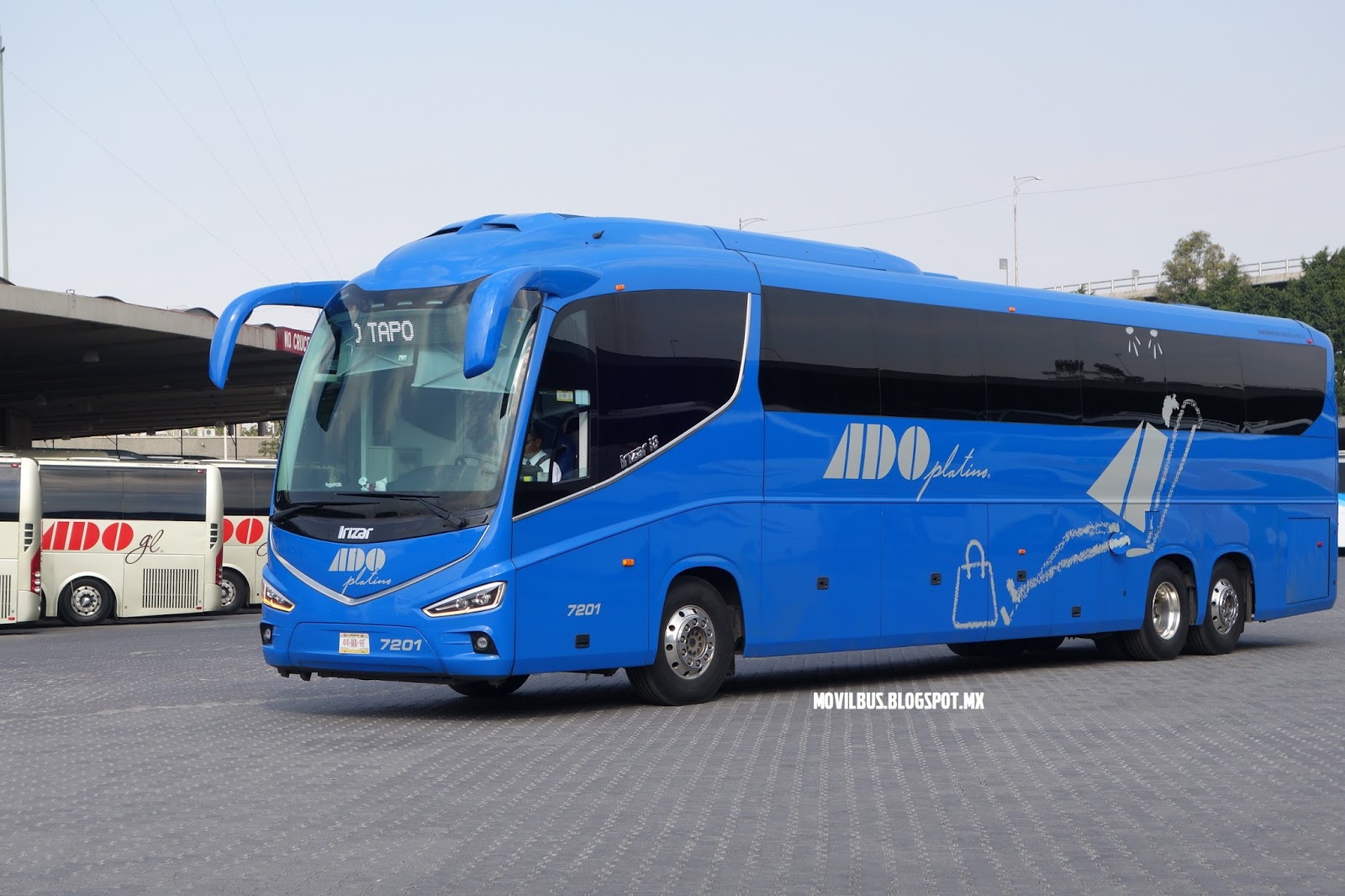 ADO platino próximo a estrenar autobuses Irizar i8 Mercedes Benz.