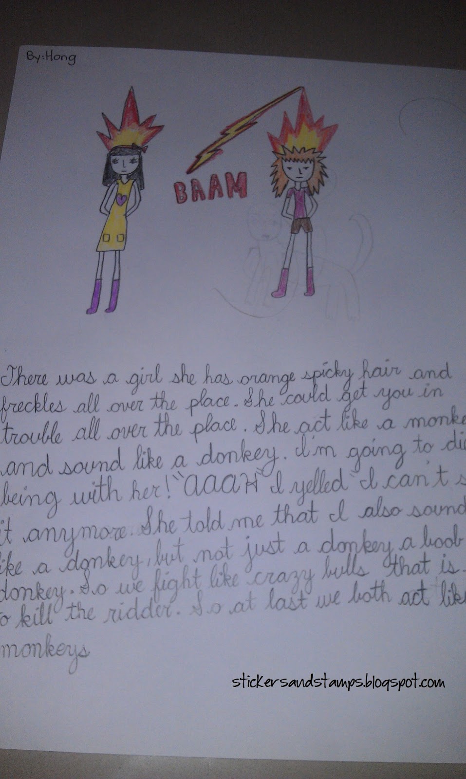 Stickers and Stamps: Simile and Metaphor Lesson and Freebie