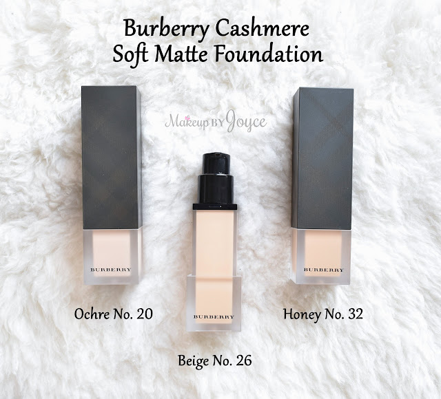 MakeupByJoyce ** !: Swatches + Review: Burberry Cashmere Foundation ...