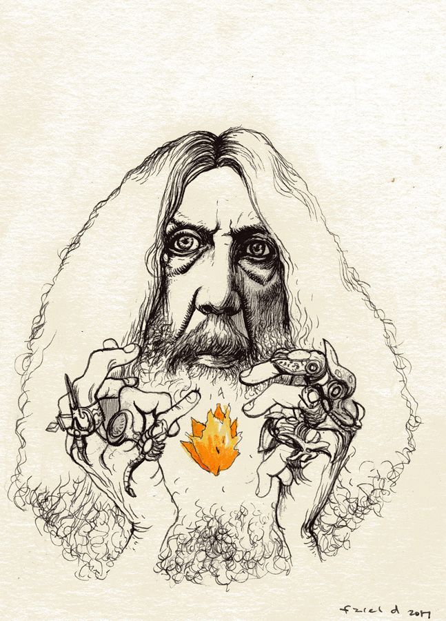 * ALAN MOORE WORLD *: Alan Moore by Farel Dalrymple