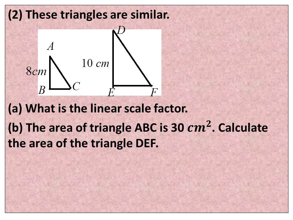 Math 10: CHAPTER-8: SIMILARITY