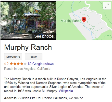 The Eye Sees What the Mind Believes: Murphy's Ranch California