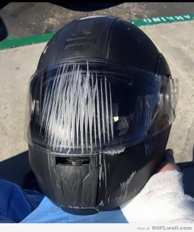 10 Photos That Prove Helmets Save Lives - ROFLwall
