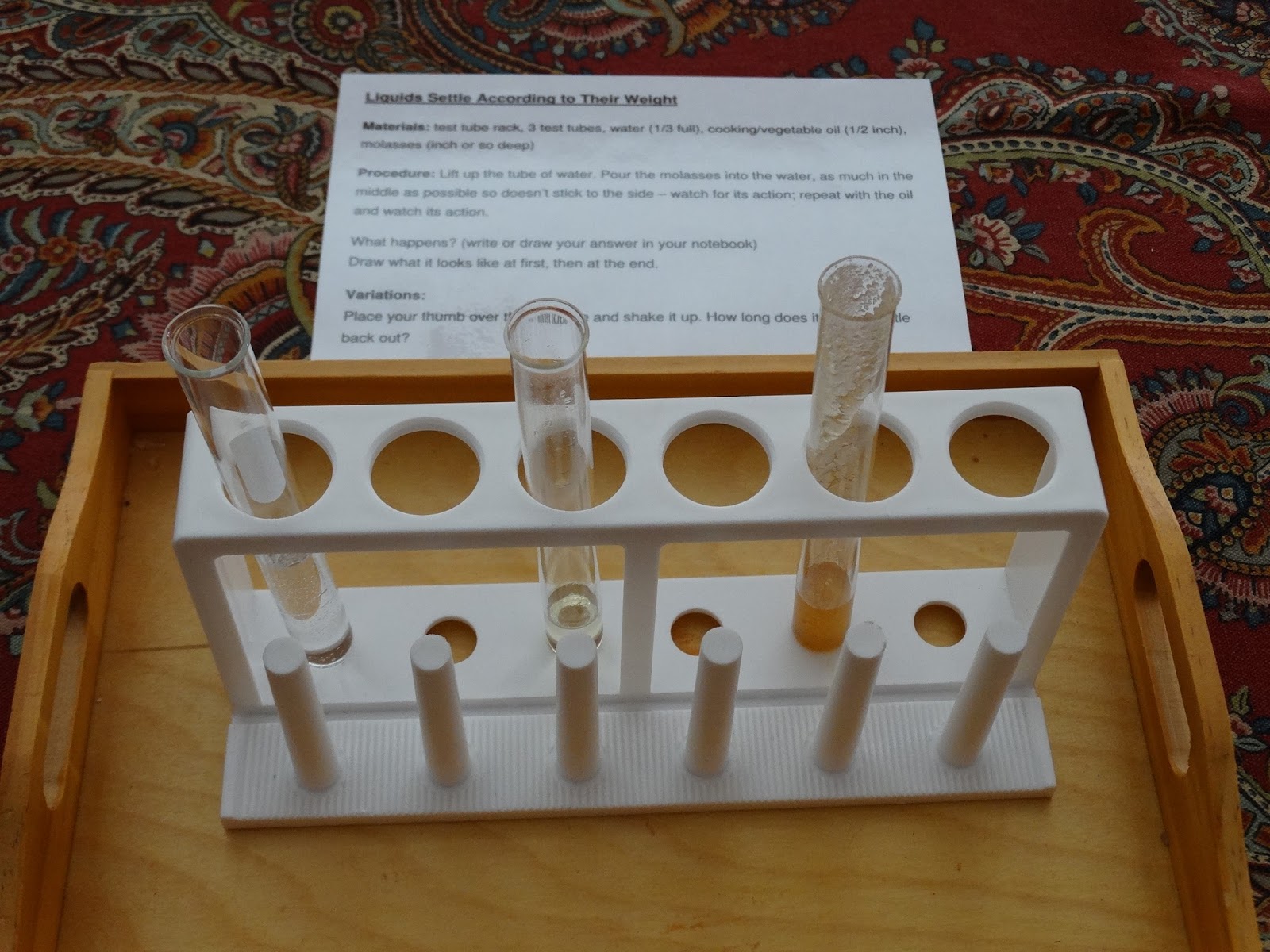 The Joys of Montessori Homeschooling: Great Lesson #1 - God with No Hands