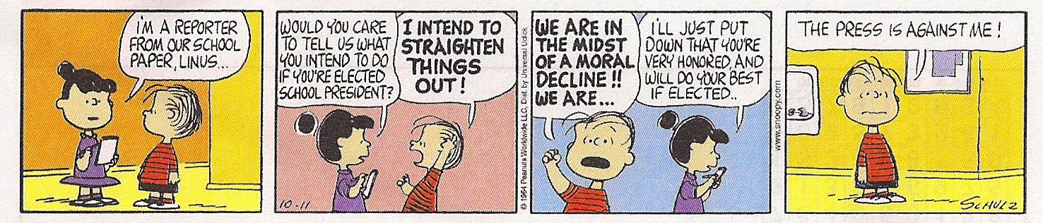 Jason's View from DC: Linus Runs for Class President