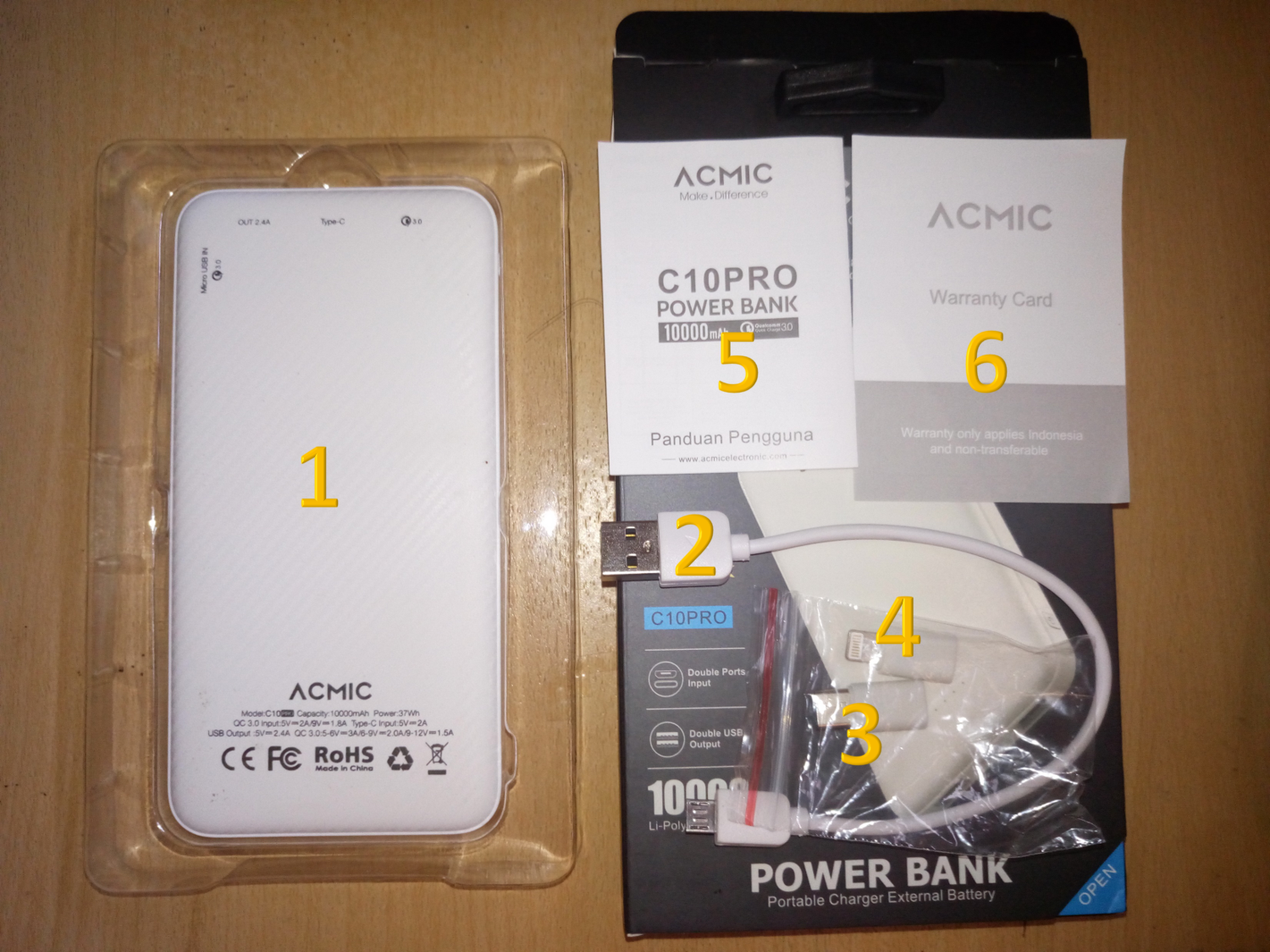 Review Power Bank Fast Charging Acmic C10pro 10.000 Mah - Mister Tekno