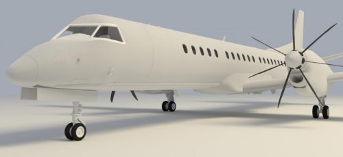 Flight Simulator News Brief: New Saab 2000 for X-Plane Development Renders