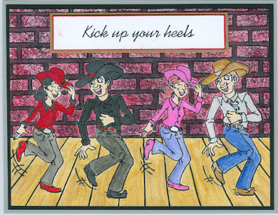 DRS Designs Rubber Stamps: Line Dancing Fun
