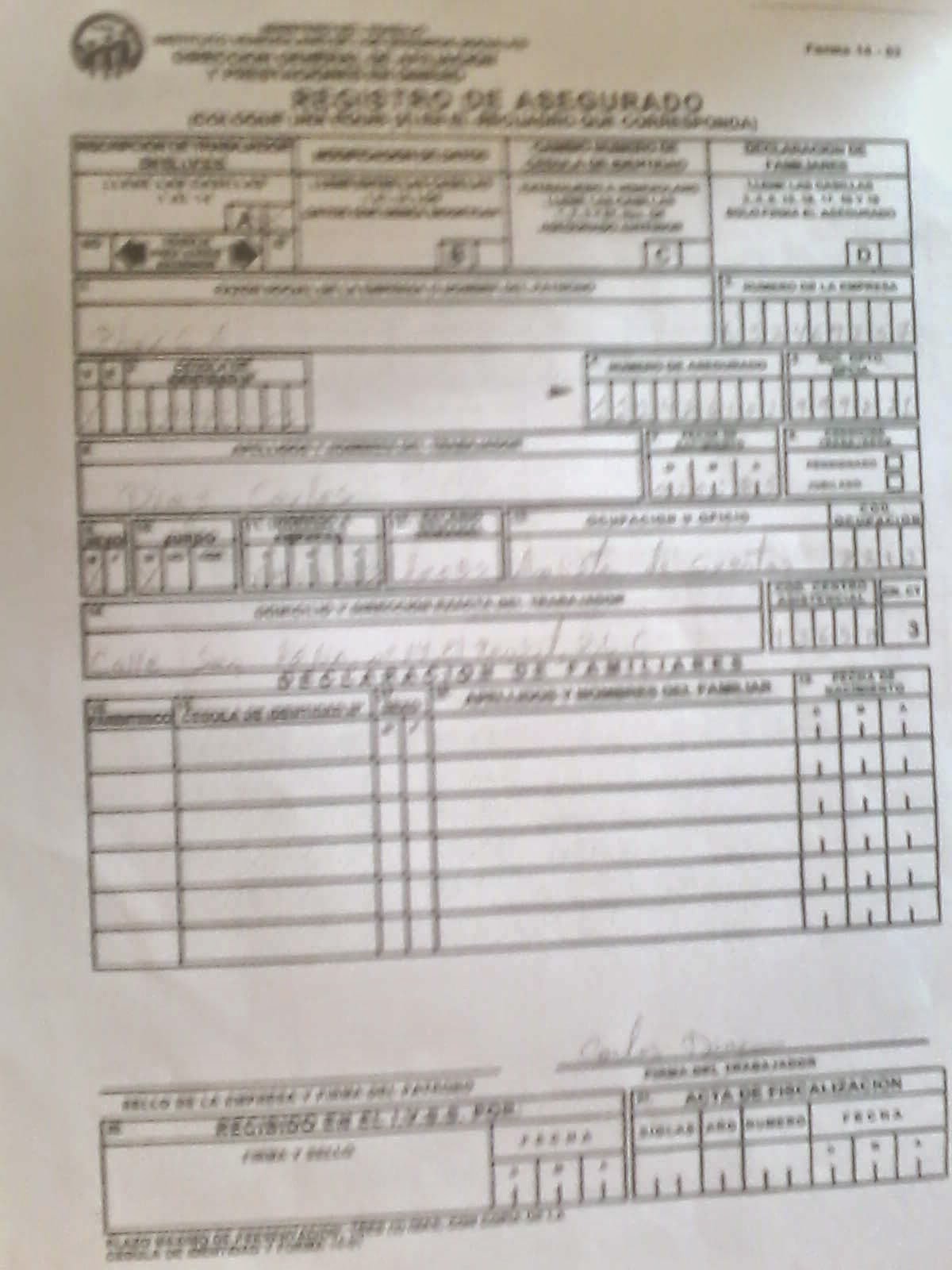 Régimen de obligaciones sociales: SEGURO SOCIAL OBLIGATORIO