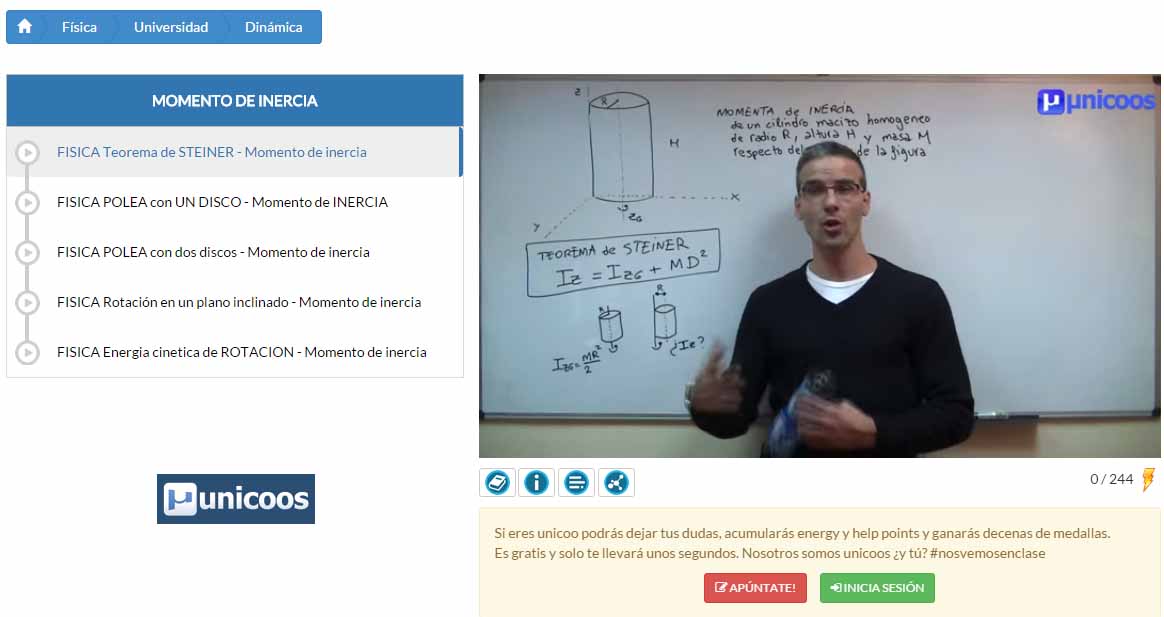 UNICOOS: Vídeos de Matemáticas, Física y Química en español y gratis