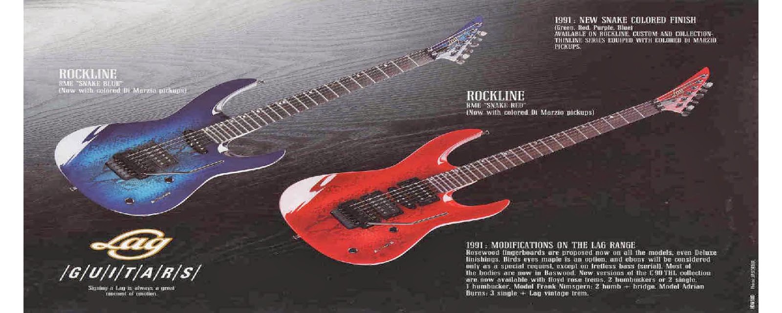 ROB SILVER: THE 1991 LAG GUITARS CATALOGUE