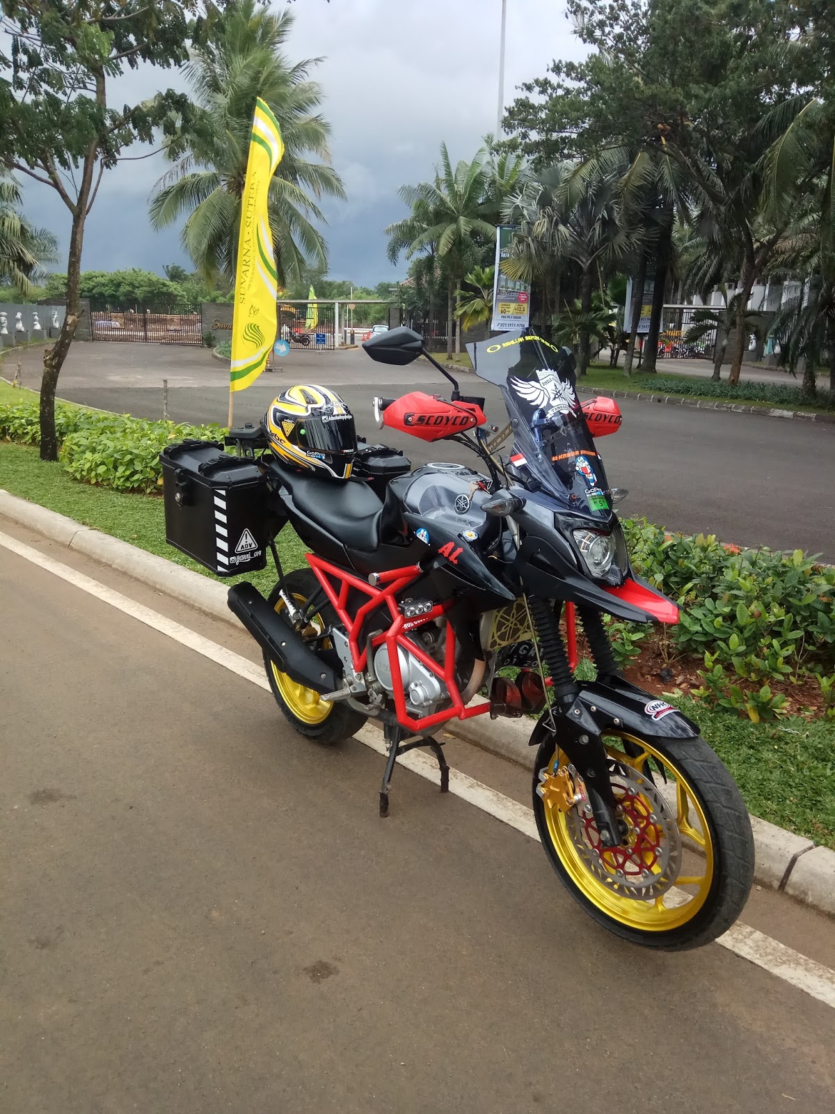 Vixion modif touring: New Vixion modifikasi touring