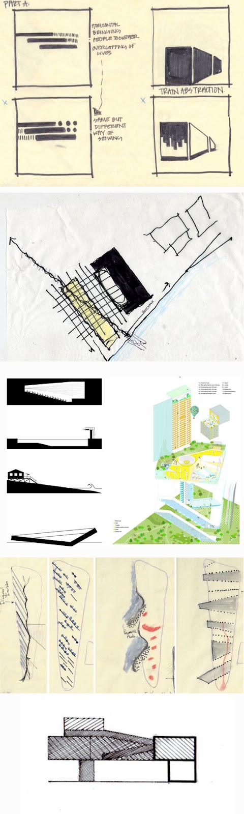 Fig. 8: Architecture & Design: Parti Diagrams