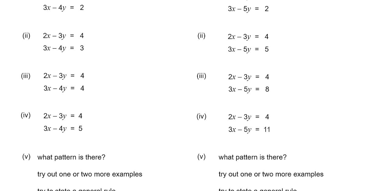 MEDIAN Don Steward mathematics teaching: simultaneous equation ...