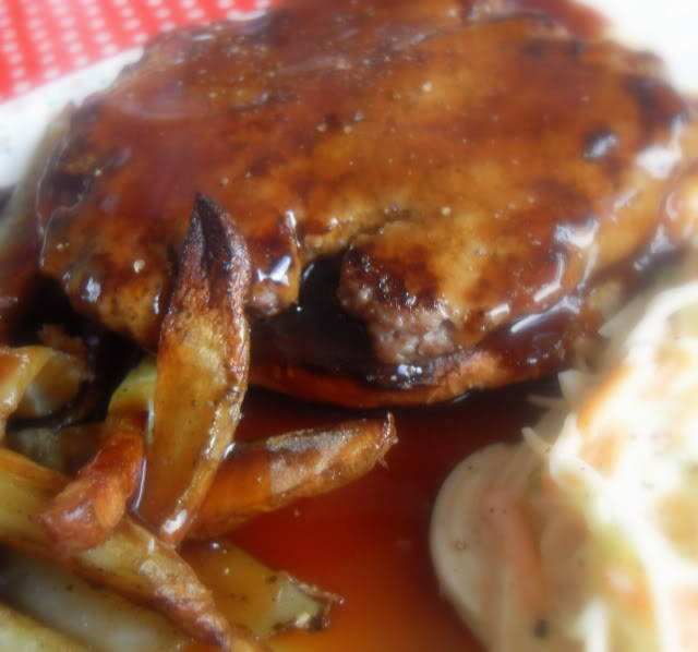 Hot Hamburger Platter with Fries and Coleslaw | The English Kitchen