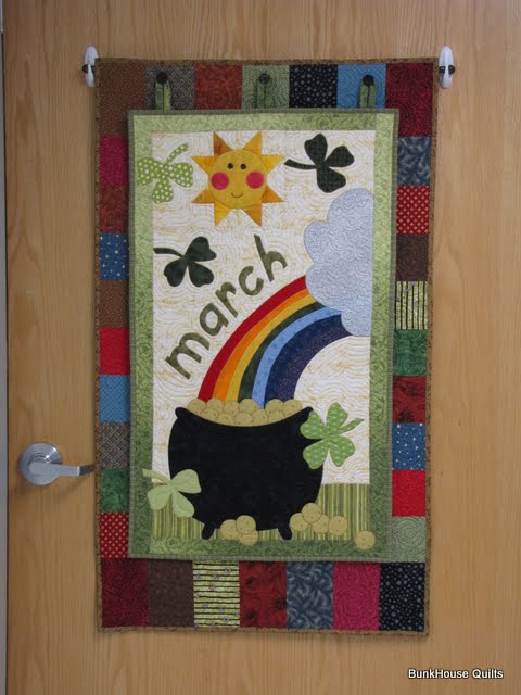 Quilting In The BunkHouse: March Wall Hanging