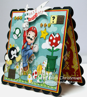 A Scrapper's Musings: Game On Edwin (Super Mario) Card