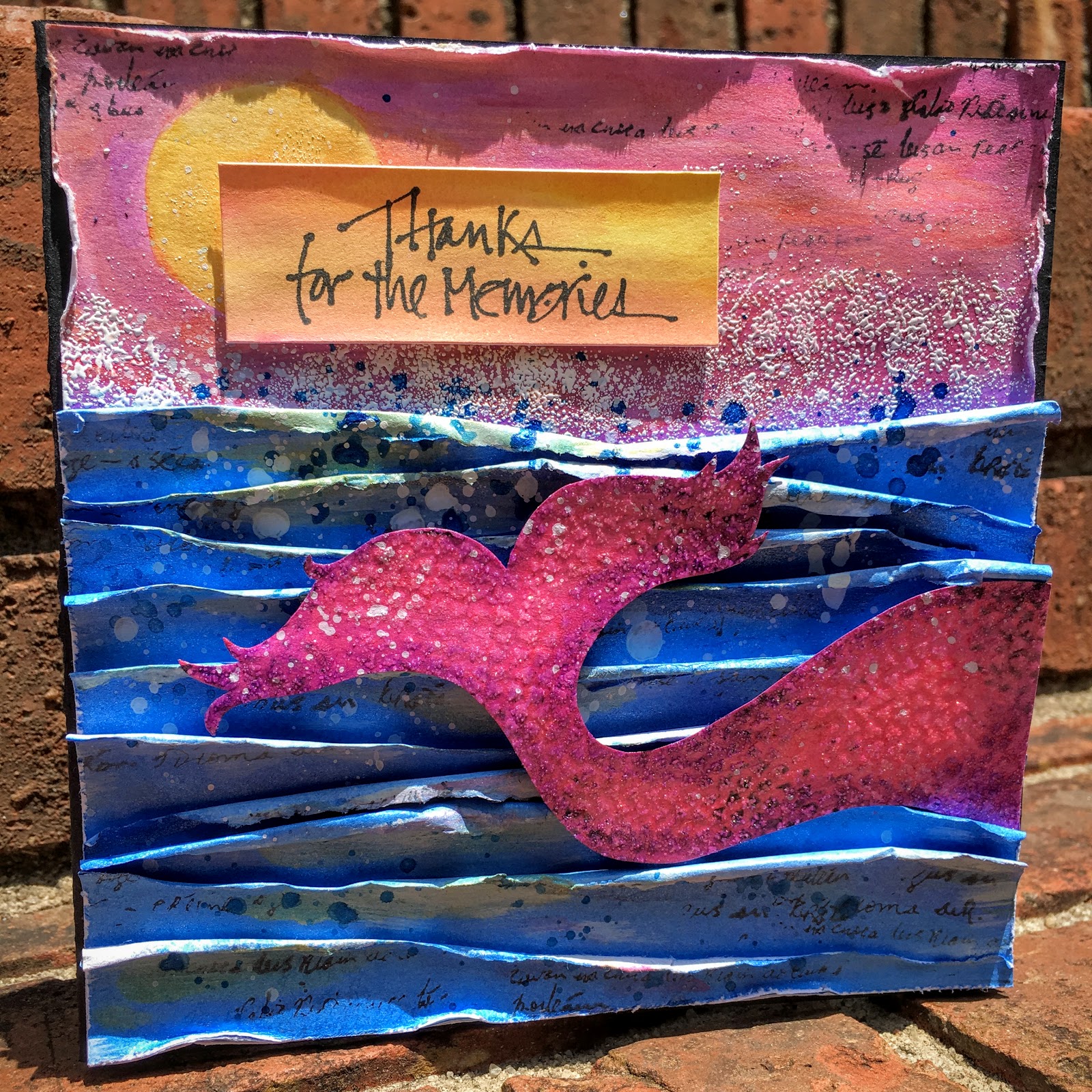 SewPaperPaint: Free Printable Mermaid Tail Metallic Card