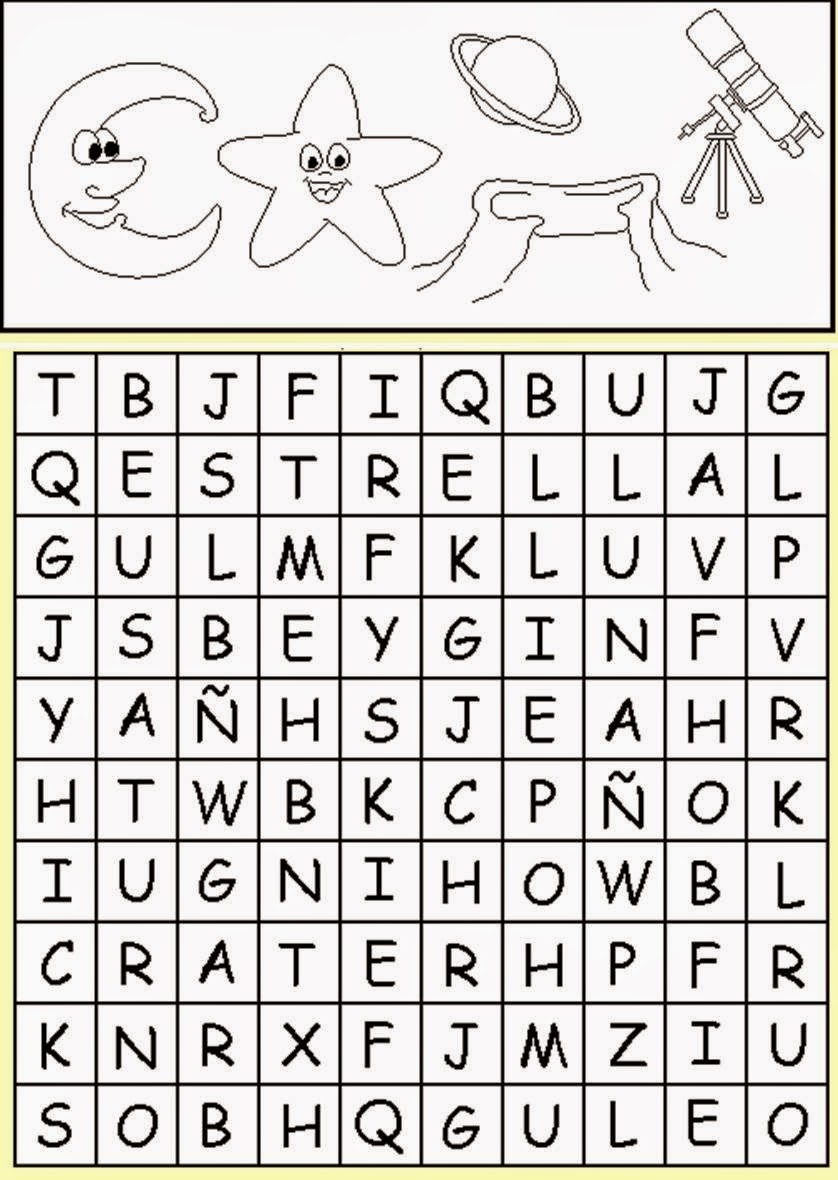 Sopa De Letras De Astronauta