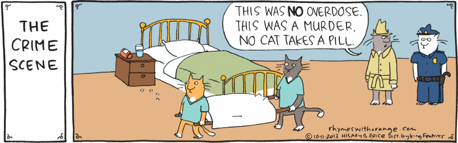 Mystery Fanfare: Cartoon of the Day: Crime Scene