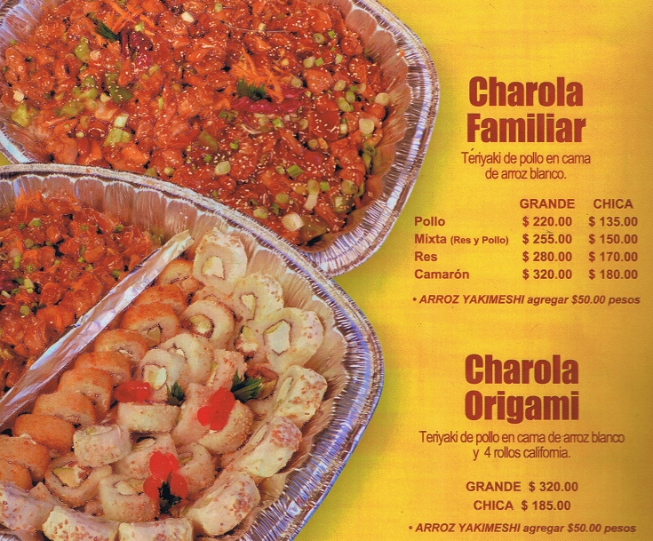 ORIGAMI EXPRESS: MENU