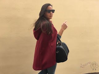 La cestita de la abuela: Mis trabajos: capa burdeos