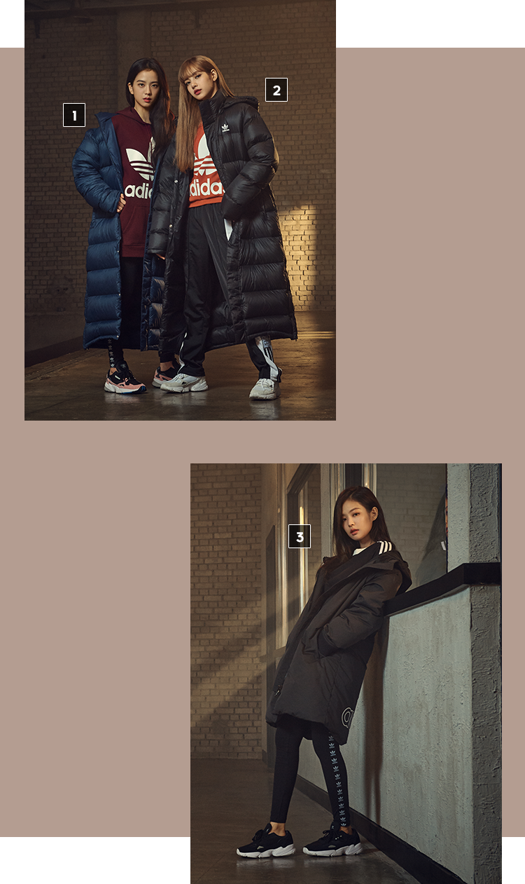 Blackpink For Adidas Korea Long Padding FW 2018 Collection