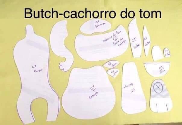 Moldes turma Tom e Jerry Artesanato com feltro - Moldes e Gráficos ...