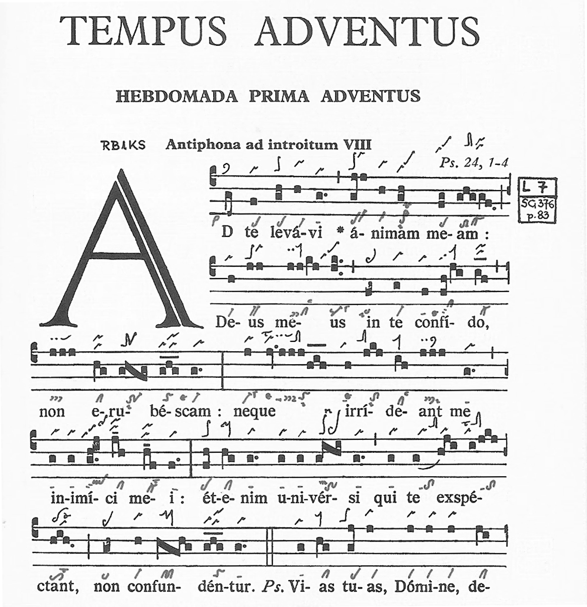 Ca nhập lễ Ad Te Levavi