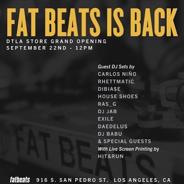 Hip-Hop Nostalgia: Fat Beats Is Back! 916 S. San Pedro Street