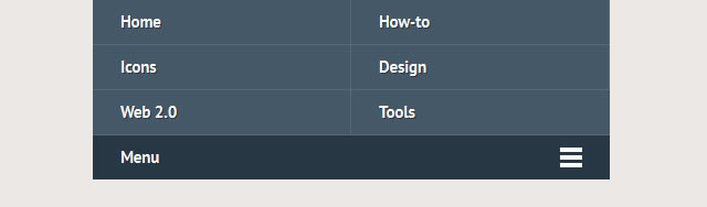 16+ Responsive Menus Tutorials | HTML5 | CSS3 ~ NEW CSS3 MENU