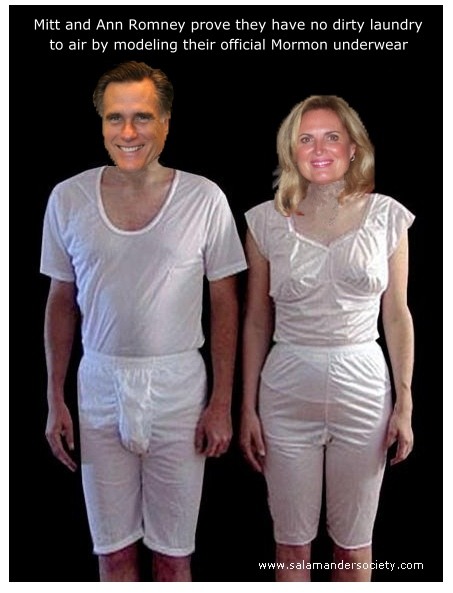 A President With Morman Underwear A President With Morman Underwear
