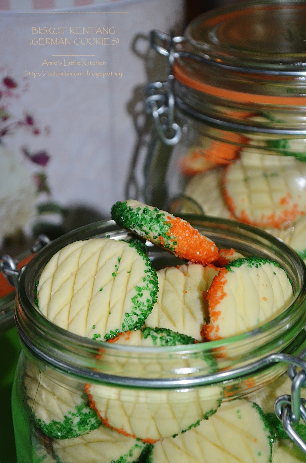 German Cookies (Biskut Kentang) - Amie's Little Kitchen