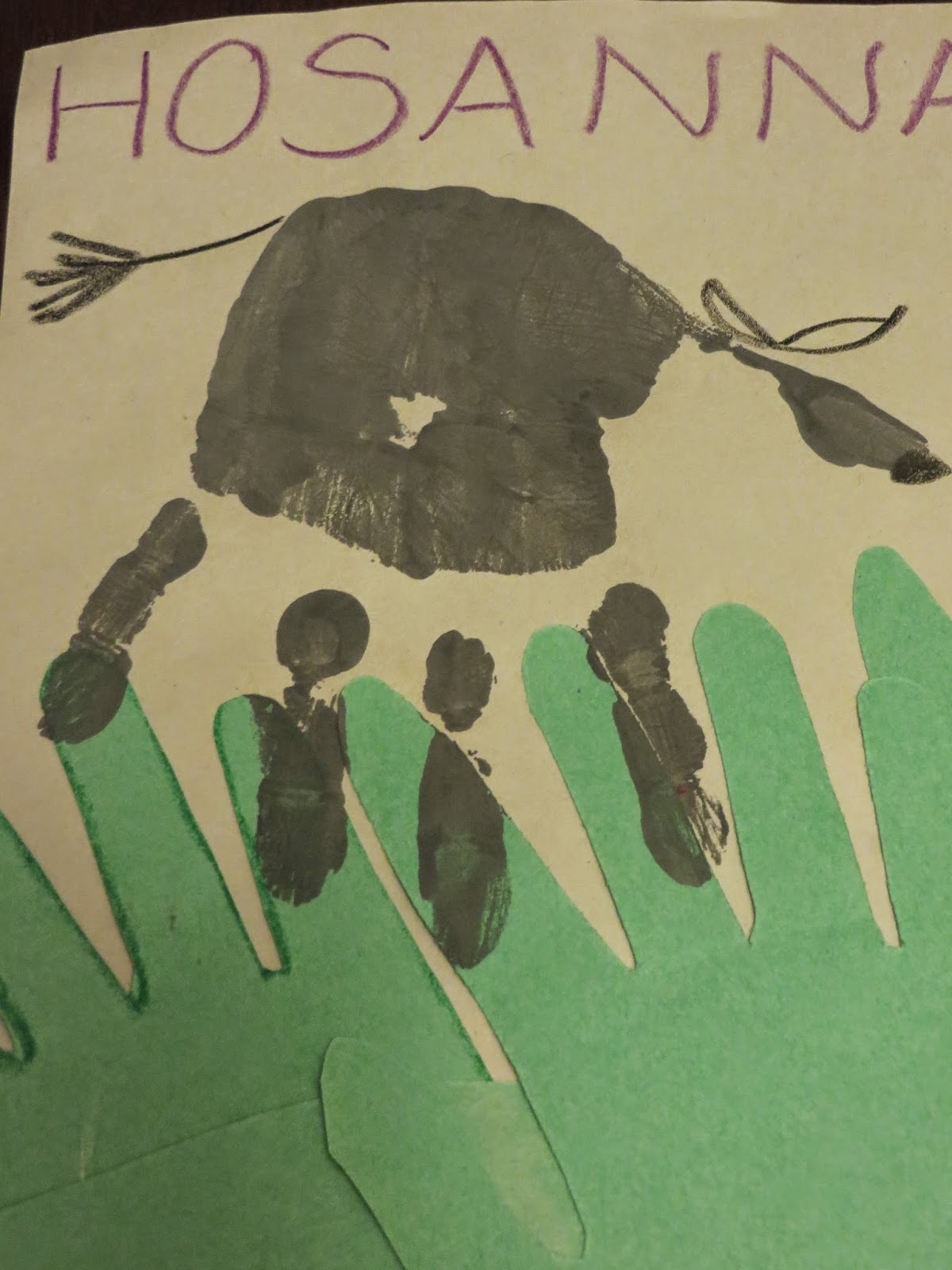 Six Boxes of Yarn: Palm Sunday Handprint Craft and Some Easter Resources