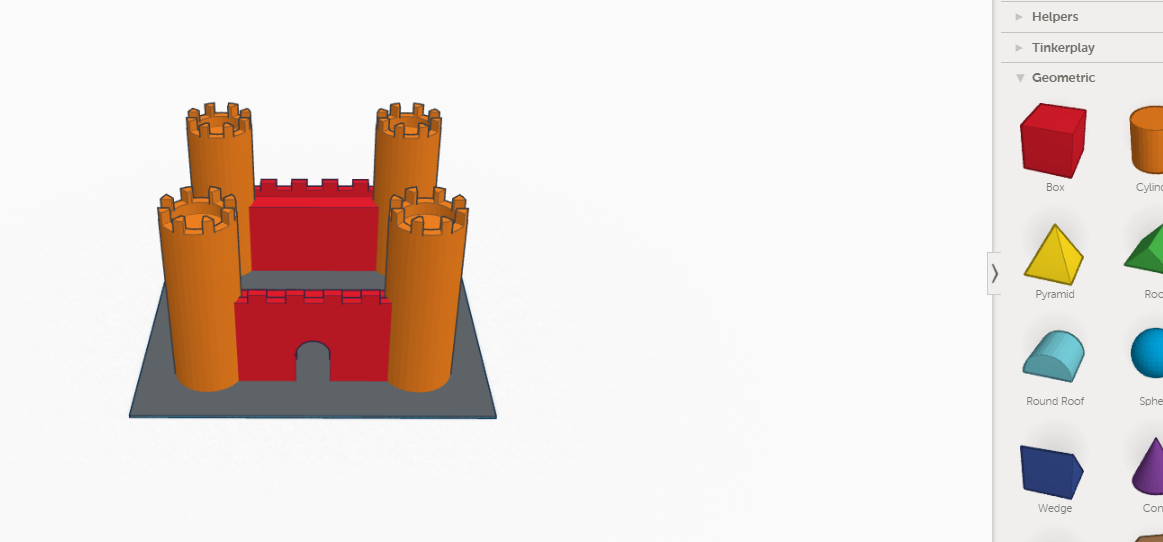 Grade 8CC Digital design: Tinkercad Castle