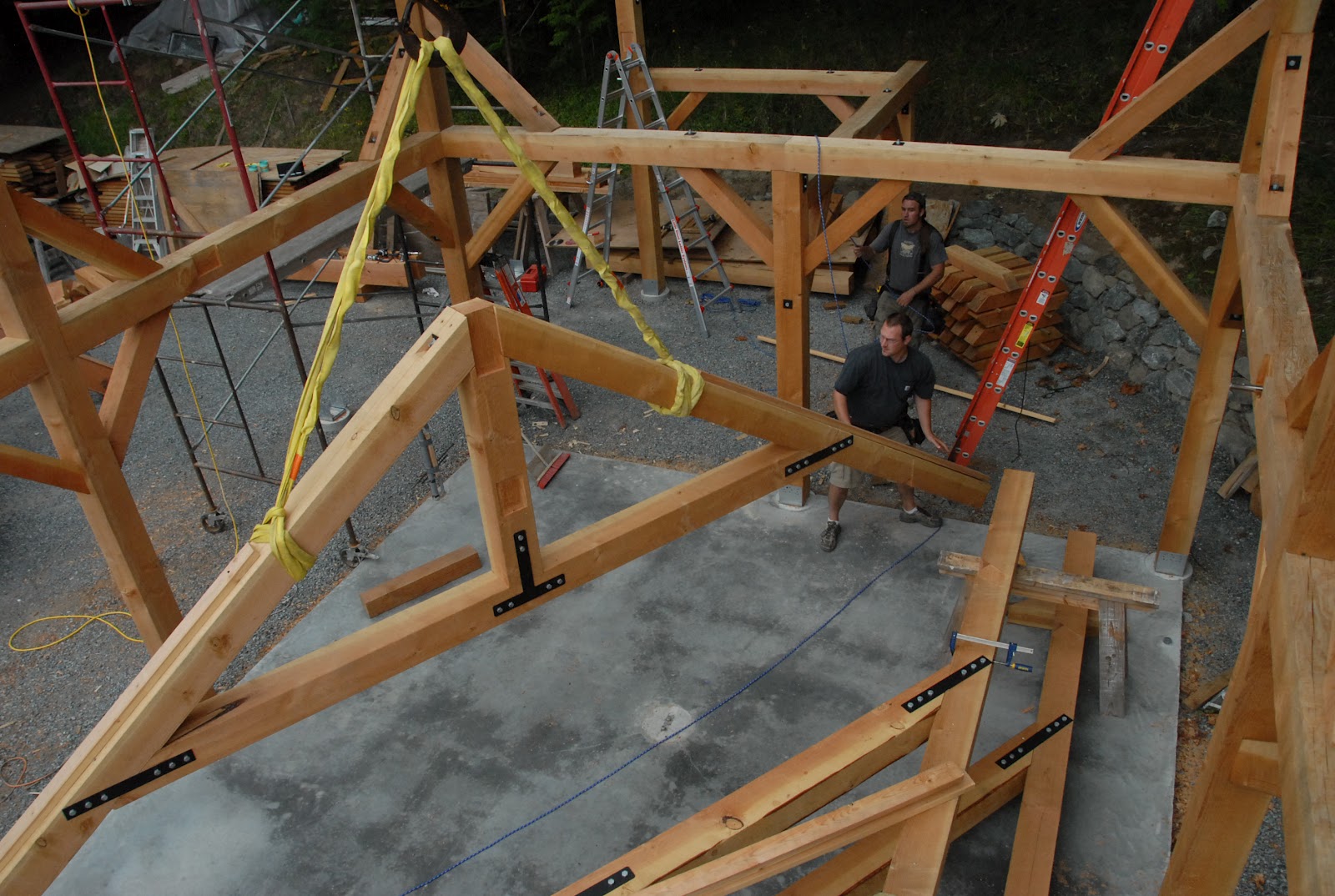 Eye On Orcas | Building a Timber Frame Homestead on Orcas Island ...