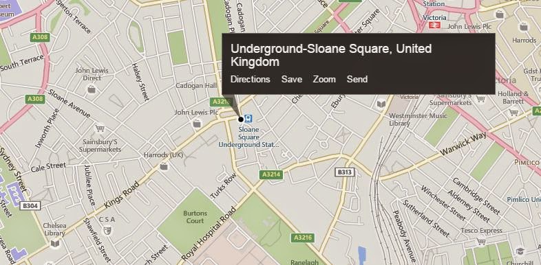 Sloane Square Underground Map | London Underground Map and Information