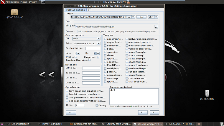Plugins wrapper v0.9.5 con sqlmap ~ [In]Seguridad Informática