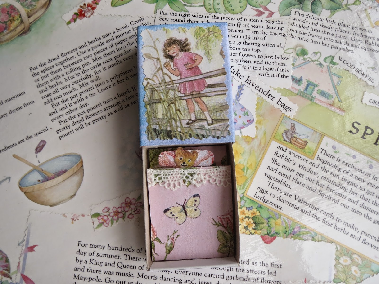 Lin Loves Paper ♥: Matchbox Art......Abilene's Surprise Visitor....