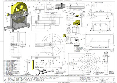 Model Engineering: LUCY - OSCILLATING STEAM ENGINE