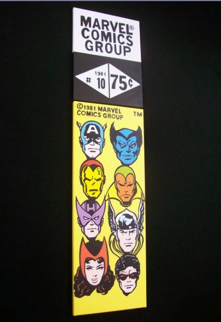 Jdtoonart Cartoon and Comic pop art Paintings: The Avengers corner box XL