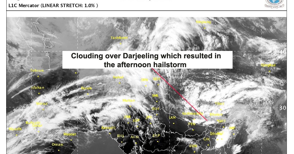 Visions of Hell: Weather Event : Hail storm in Darjeeling (31Mar2016)