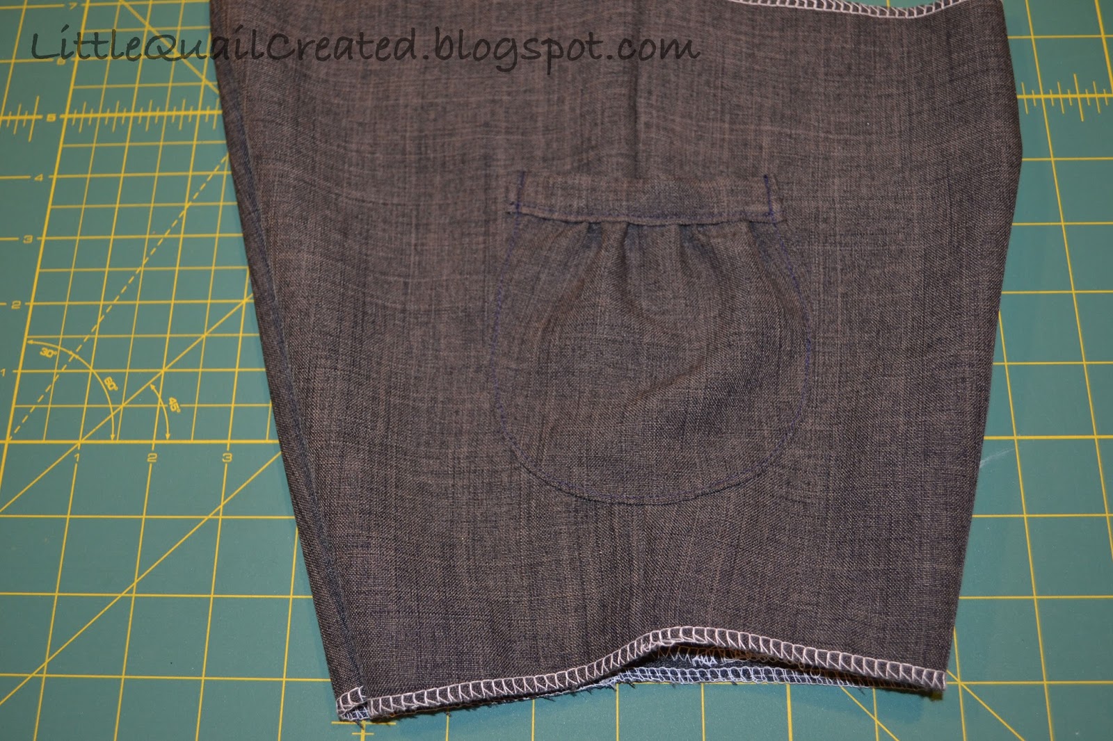 Little Quail: Gathered Pocket Shorts Tutorial and Pattern