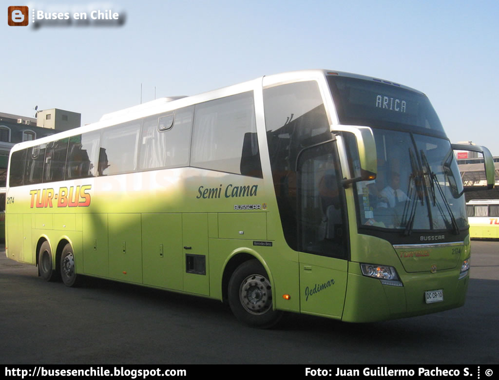 Buses en Chile | Juan Guillermo Pacheco S.: Tur-Bus | N° 2174.-