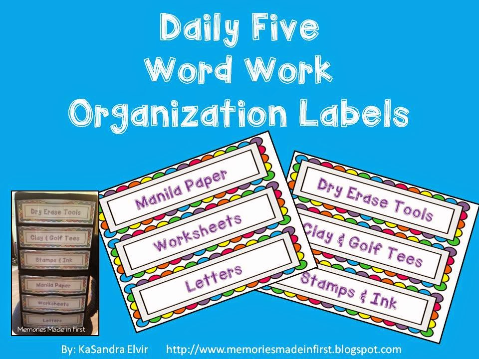 Memories Made in First: Daily 5 FREEBIES