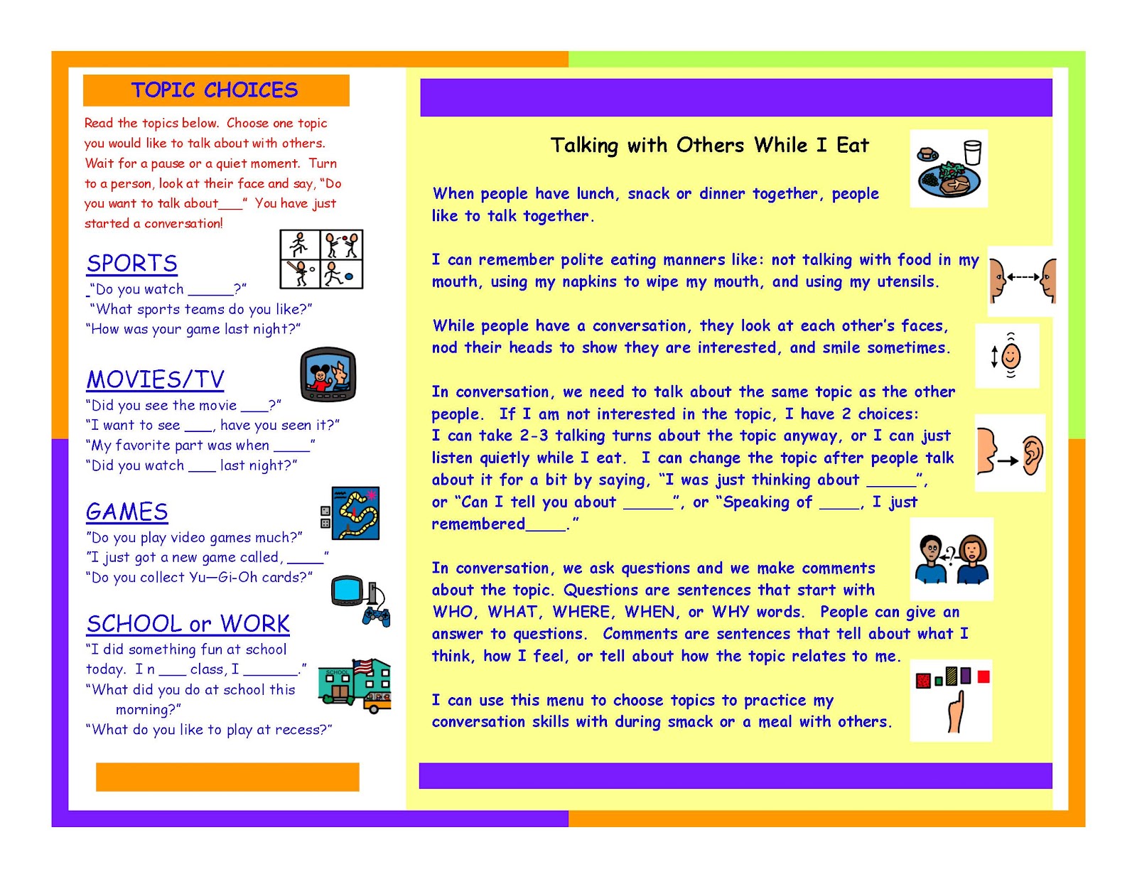 Baldwin Elementary S.C.O.R.E.S. Program: Conversation & Communication Tools